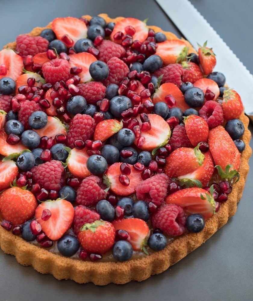 Easy vegan fruittaart - Living the Green Life